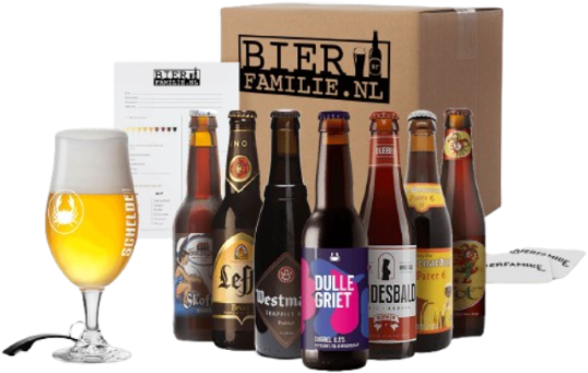 Dubbel Bierpakket | Pakket met bierglas en bieropener | biernet.nl