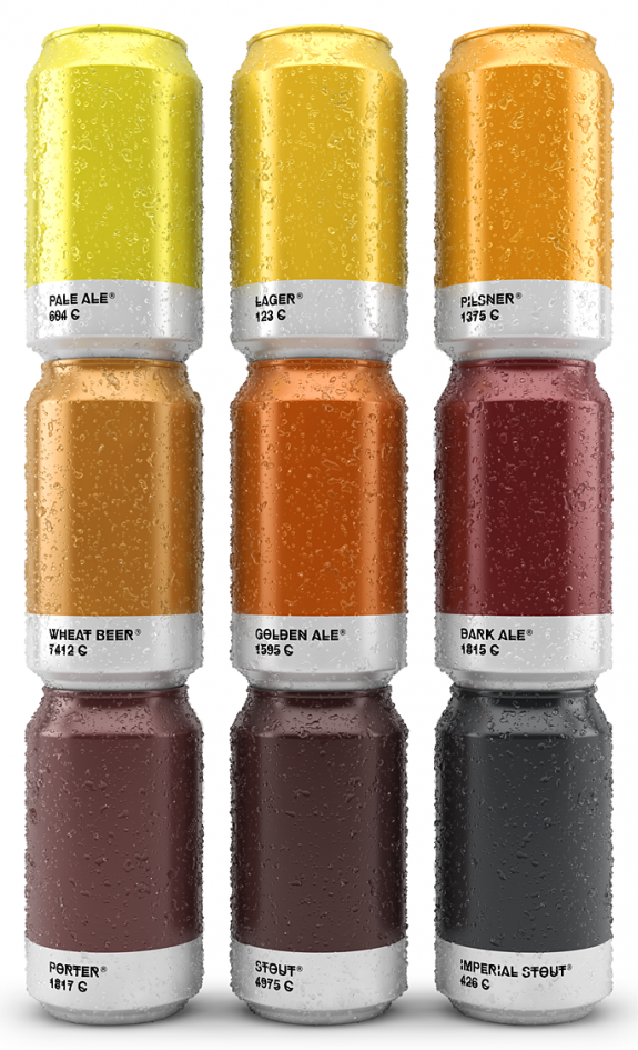 Bierblikjes sorteren op kleur - ontworpen door Txaber | biernet.nl