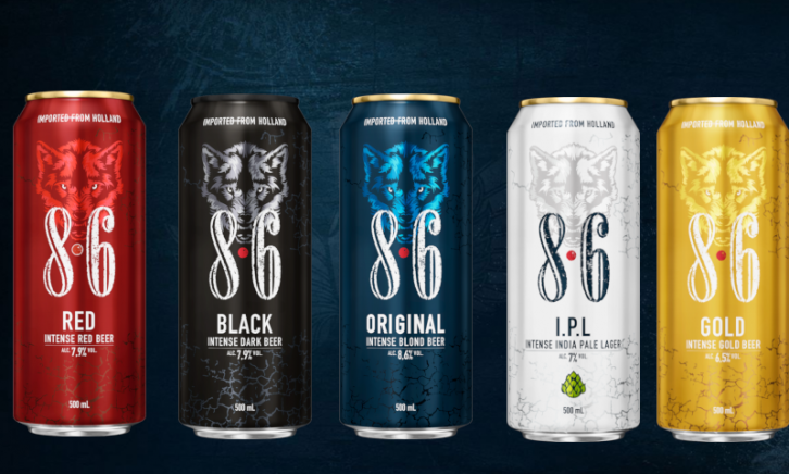 8.6 introduceert nieuw design voor haar intense bieren | biernet.nl