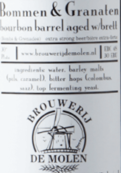 Bommen & Granaten Bourbon BA Brett | Brouwerij de Molen | biernet.nl