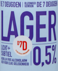 Lager 0,5% | Alcoholarm bier van De 7 Deugden | biernet.nl