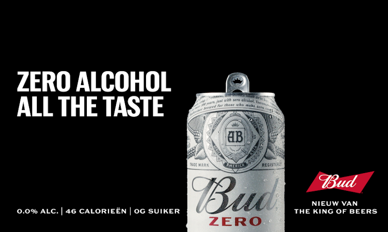 Biermerk Bud introduceert Bud Zero | Alcoholvrij pils | biernet.nl