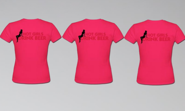 Hot Girls Drink Beer | Biershirt | biernet.nl