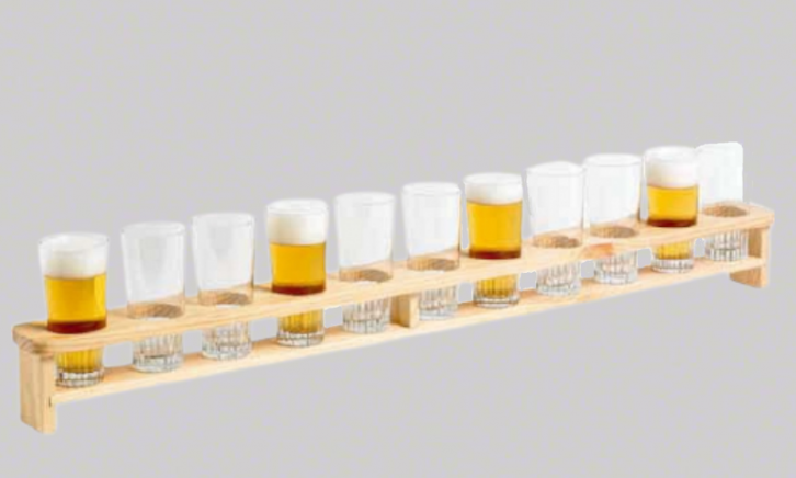 Meter bier dienblad | Serveer 11 bierglazen | biernet.nl