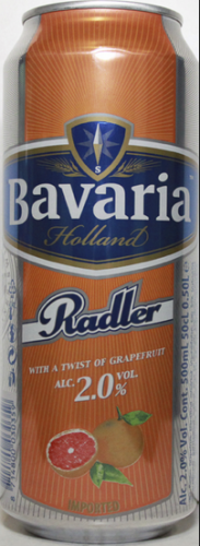 Bavaria Radler Grapefruit - Radler met 2% alcohol | biernet.nl