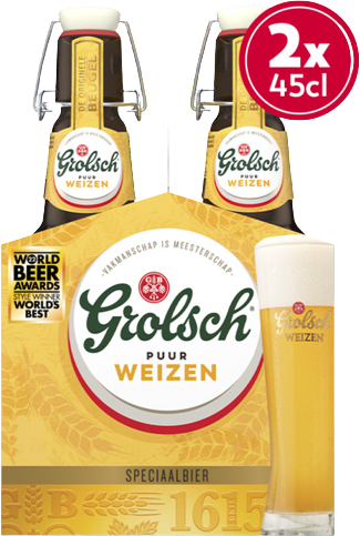 Bier aanbieding: Grolsch Puur Weizen Duopack (2x0,45) bij Coop | biernet.nl